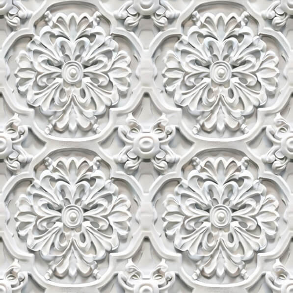 Download Intricate White Decorative Pattern Patterns Online - Creative ...