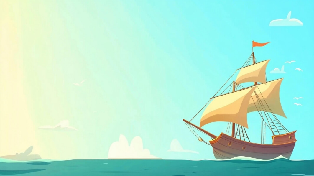 Descarga Barco animado navegando en el océano Fondos En Línea ...