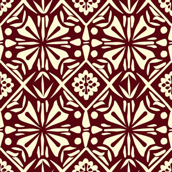Download Intricate Floral Pattern in Burgundy and Cream Patterns Online ...
