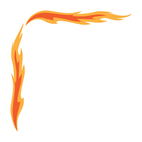 Download Stylized Flames Corner Design Borders & Corners Online ...