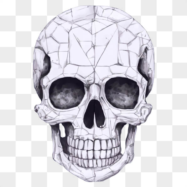 Descarga Arte de Cráneo Geométrico Estilizado Cartoons En Línea ...