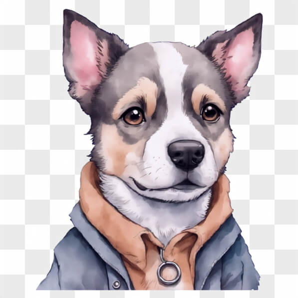 Download Stylish Dog Illustration Cartoons Online - Creative Fabrica