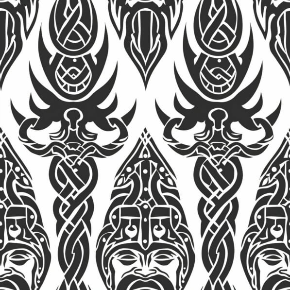 Download Norse Mythology Inspired Pattern Patterns Online - Creative Fabrica