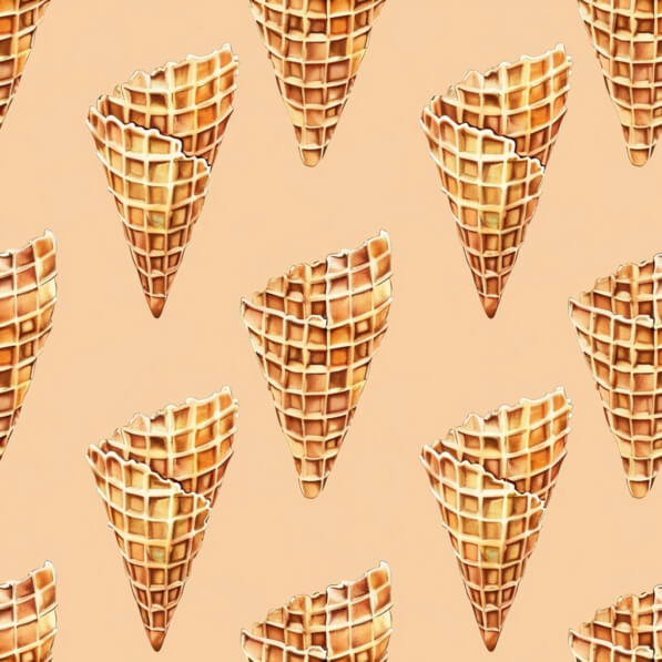 Download Pattern of Ice Cream Cones Patterns Online - Creative Fabrica
