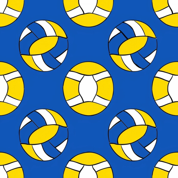 Download Pattern of Volleyballs on Blue Background Patterns Online ...