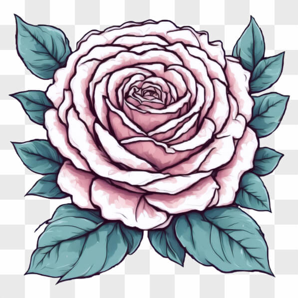 Download Detailed Illustration of a Rose Cartoons Online - Creative Fabrica