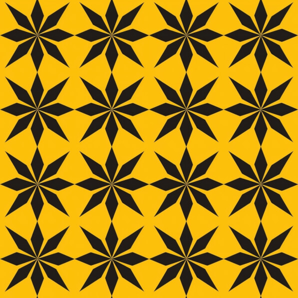 Download Geometric Star Pattern in Black and Yellow Patterns Online ...