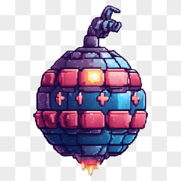 Download Pixel Art Bomb Object Cartoons Online - Creative Fabrica