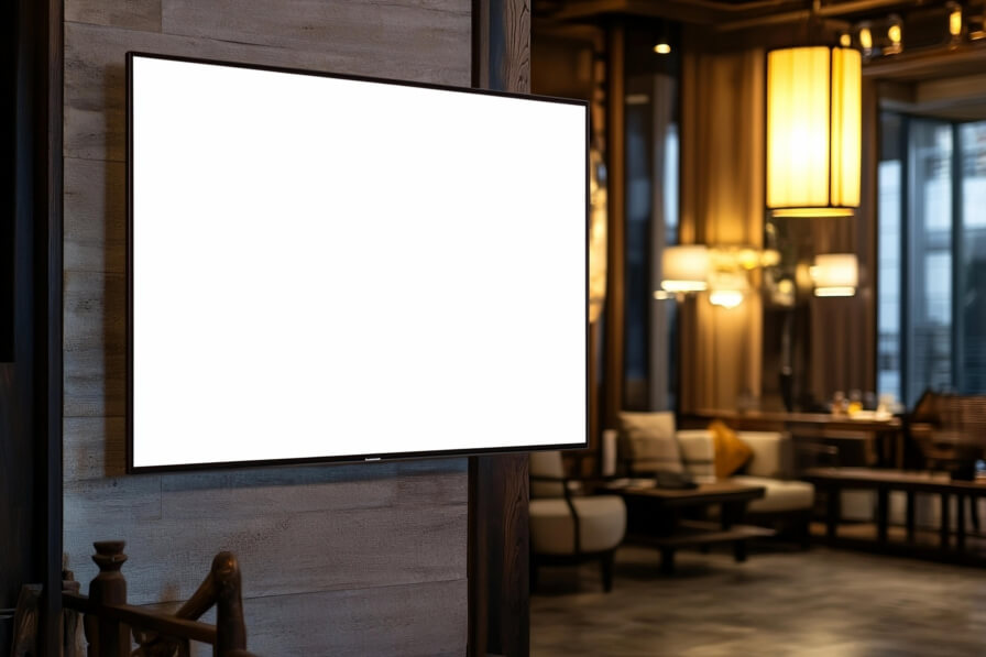 Download Modern Interior with Blank TV Screen Mockups Online - Creative ...