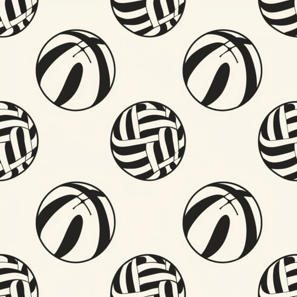 Download Stylized Volleyball Pattern Patterns Online - Creative Fabrica