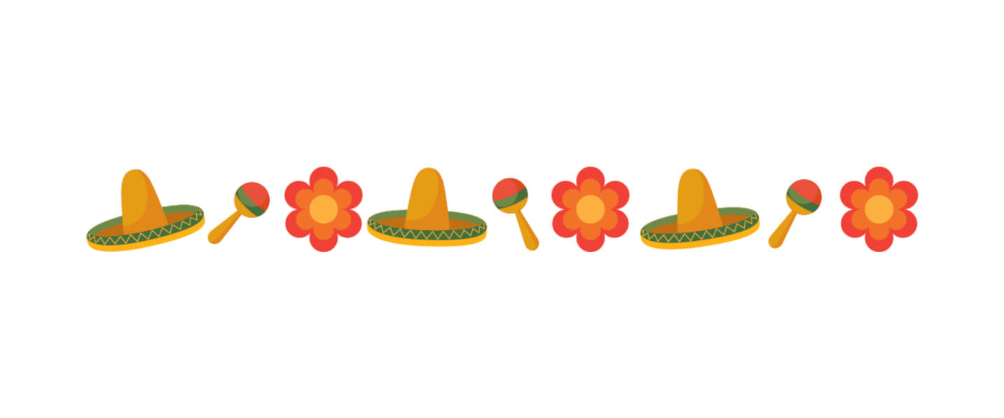Download Colorful Festival Icons with Sombreros and Maracas Borders ...