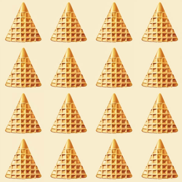 Download Pattern of Waffle Cones Patterns Online - Creative Fabrica