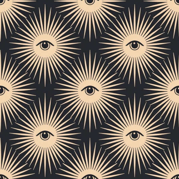Download Stylized Eye and Sunburst Pattern Patterns Online - Creative ...