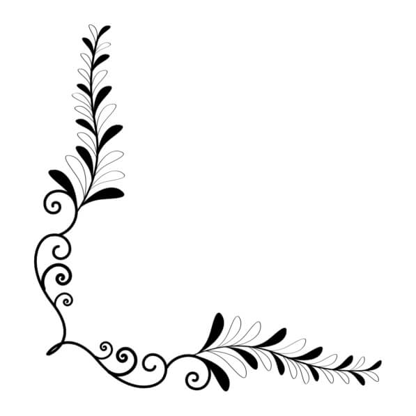 Download Elegant Black and White Decorative Corner Design Borders ...