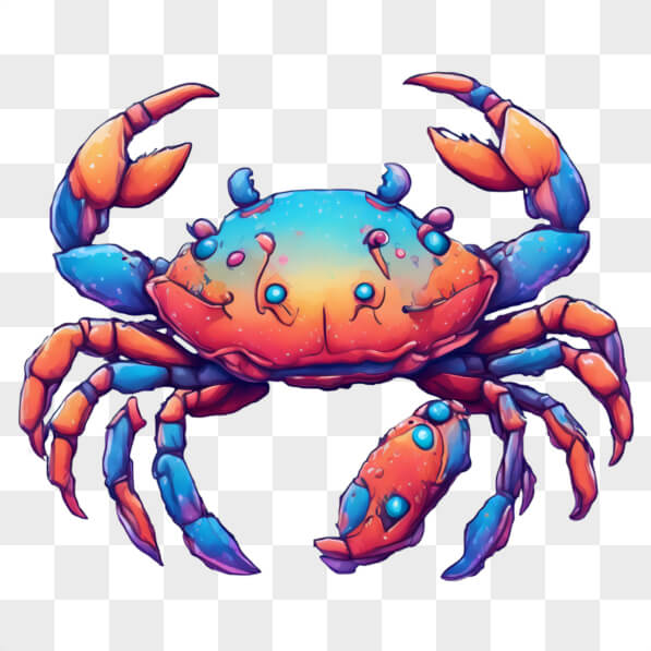 Download Stylized Crab Illustration Cartoons Online - Creative Fabrica