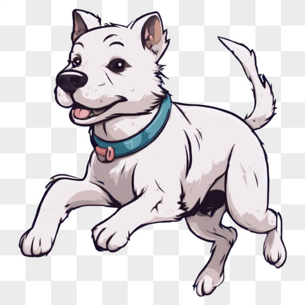 Descarga Perro Blanco Juguetón Cartoons En Línea - Creative Fabrica