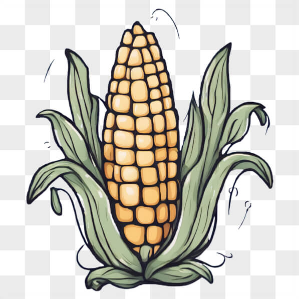 Descarga Ilustración de una Mazorca de Maíz Cartoons En Línea ...