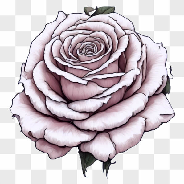 Download Detailed Illustration of a Rose Cartoons Online - Creative Fabrica