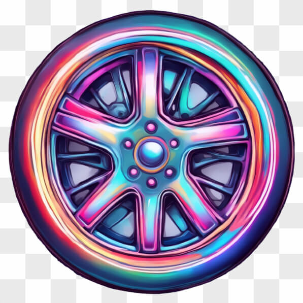 Download Stylized Colorful Car Wheel Cartoons Online - Creative Fabrica