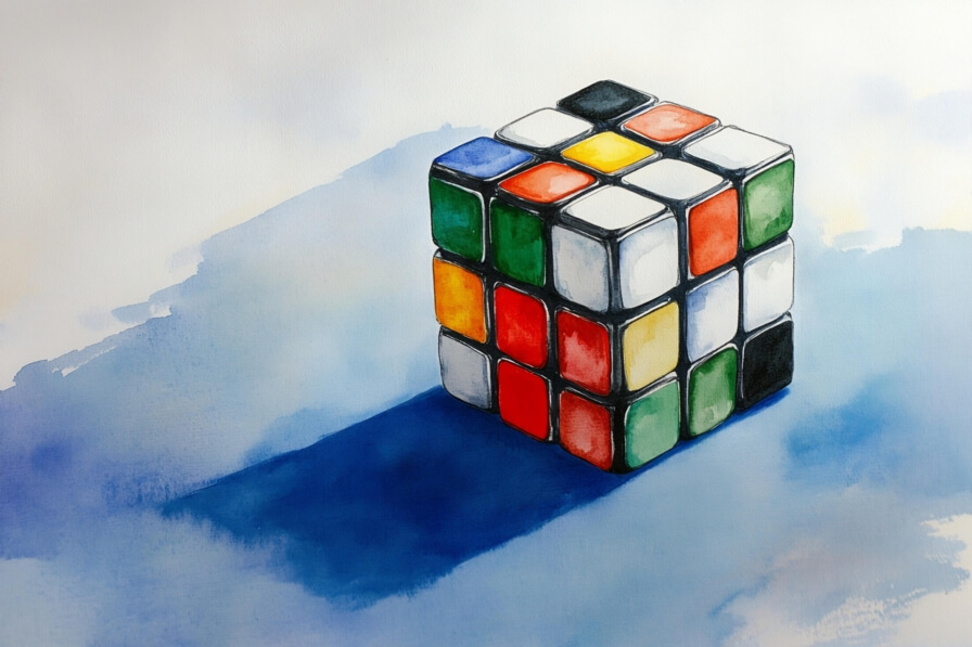 Download Artistic Painting of a Rubik's Cube Backgrounds Online ...
