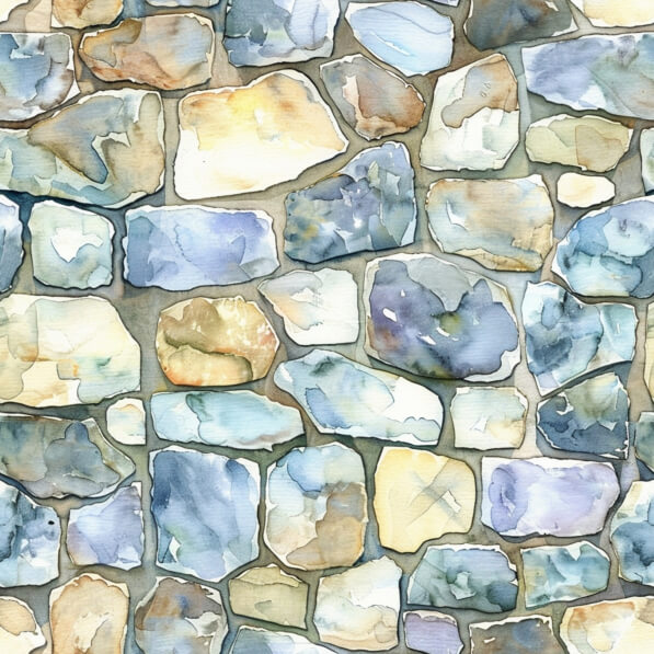 Download Watercolor Stone Wall Illustration Patterns Online - Creative ...