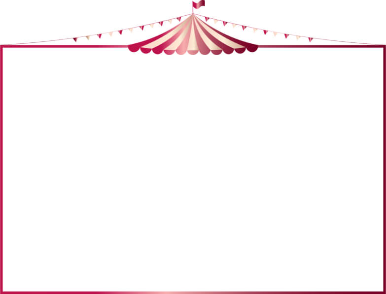 Descarga Carpa de circo estilizada Marcos En Línea - Creative Fabrica