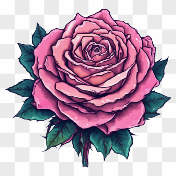 Download Illustrated Pink Rose Cartoons Online - Creative Fabrica