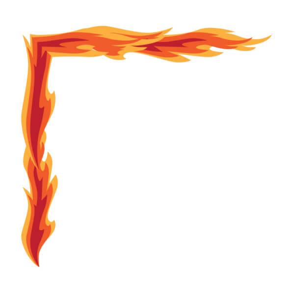 Download Stylized Flame Border Design Borders & Corners Online ...
