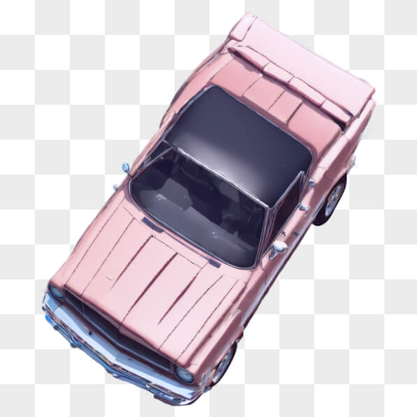 Download Vintage Pink Convertible Car Viewed from Above Cartoons Online ...
