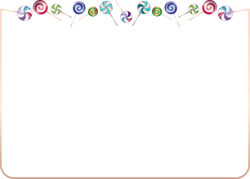 Download Colorful Lollipop Border Design Frames Online - Creative Fabrica