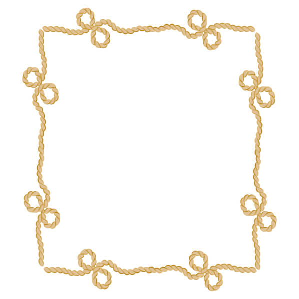 Download Decorative Twisted Rope Border Frames Online - Creative Fabrica