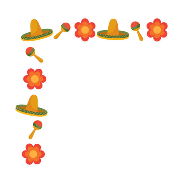 Download Colorful Mexican Festival Decorations Borders & Corners Online ...