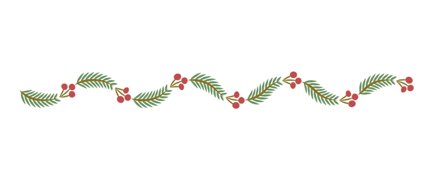 Download Holiday Decor Border with Evergreen and Berries Borders ...