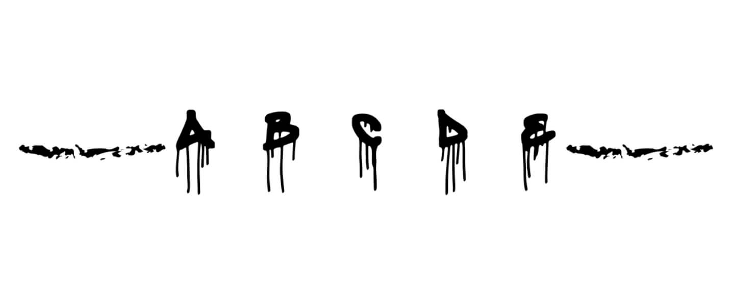 Download Dripping Letters in Graffiti Style Borders & Corners Online ...