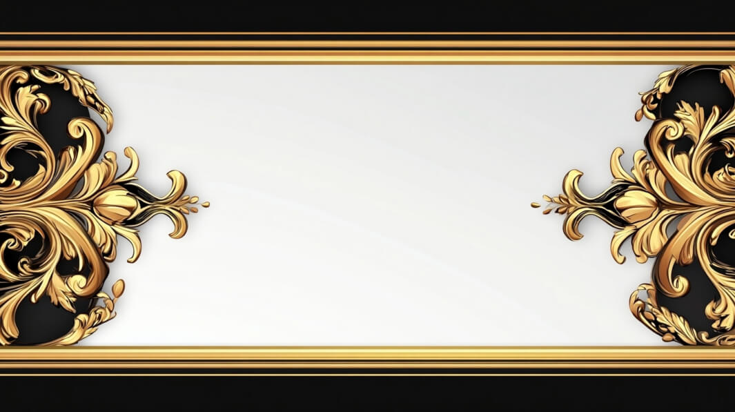 Download Ornate Golden Decorative Border Backgrounds Online - Creative ...