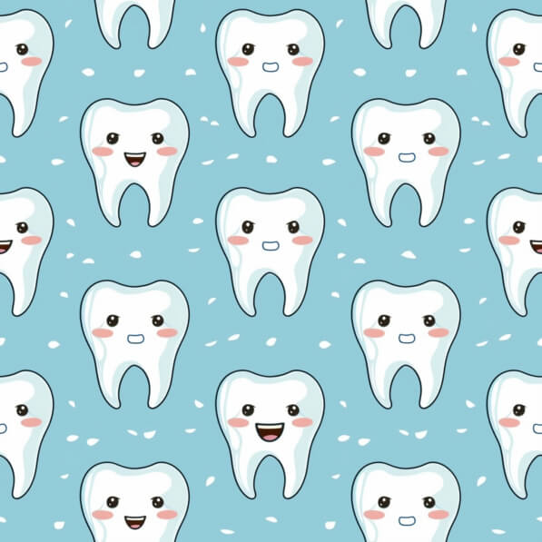 Download Cartoon Teeth Pattern Patterns Online - Creative Fabrica