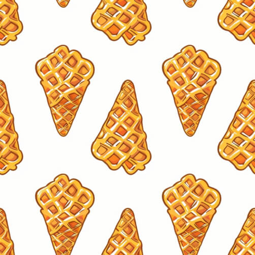 Download Pattern of Waffle Cones Patterns Online - Creative Fabrica