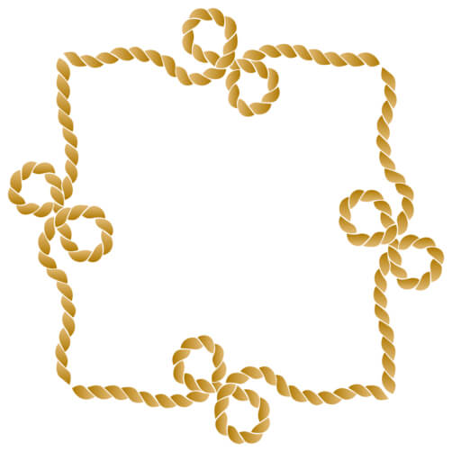 Download Decorative Rope Border Frames Online - Creative Fabrica