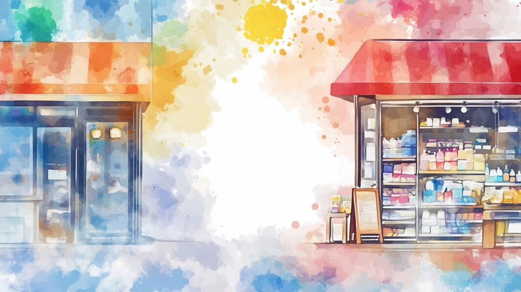 Download Colorful Watercolor Shops Backgrounds Online - Creative Fabrica