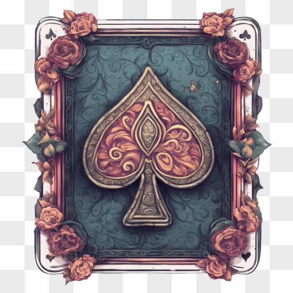 Download Ornate Spade Playing Card Design Cartoons Online - Creative ...