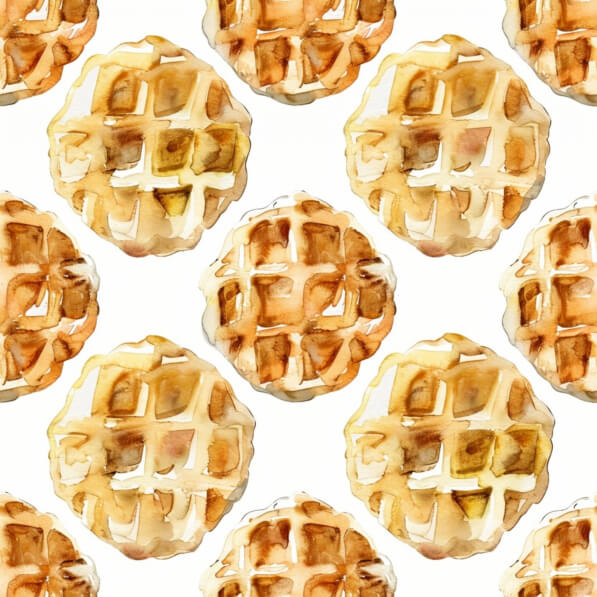 Download Watercolor Waffles Pattern Patterns Online - Creative Fabrica