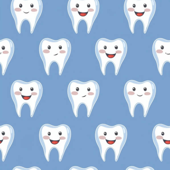 Download Playful Cartoon Teeth Pattern Patterns Online - Creative Fabrica