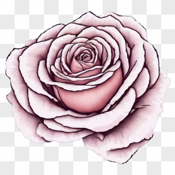 Download Beautiful Pink Rose Illustration Cartoons Online - Creative ...