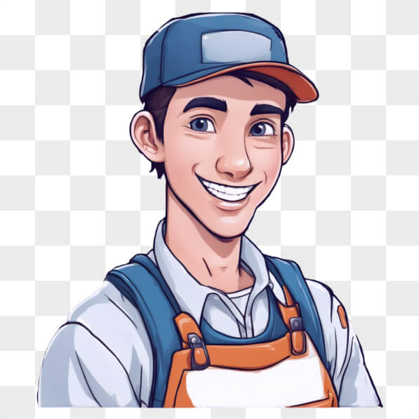 Download Cheerful Cartoon Worker Cartoons Online - Creative Fabrica