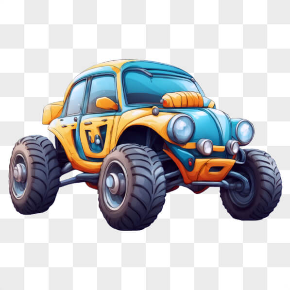 Download Colorful Cartoon Buggy Car Cartoons Online - Creative Fabrica