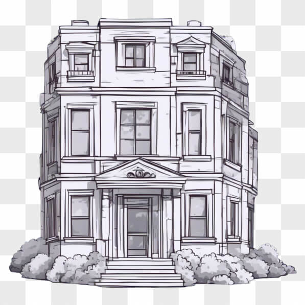 Download Illustration of a Classic Architectural Building Cartoons ...