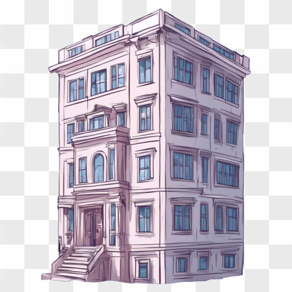 Download Elegant Multi-Story Building Cartoons Online - Creative Fabrica
