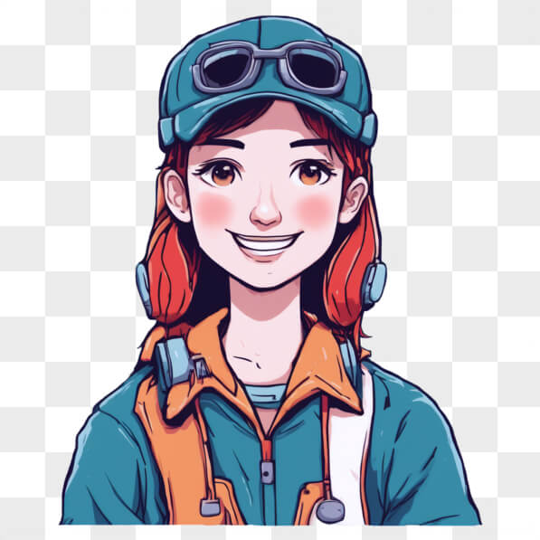 Download Cheerful Animated Character in Adventurous Outfit Cartoons ...