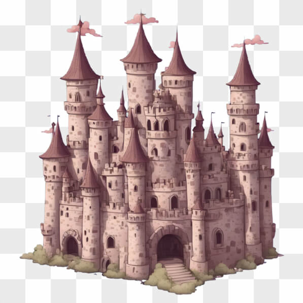 Descarga Castillo caprichoso con torres y almenas Cartoons En Línea ...