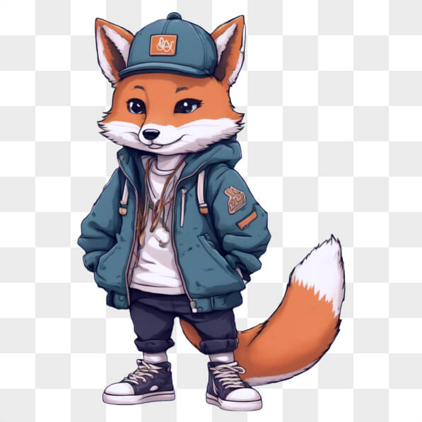 Download Stylish Animated Fox Character Cartoons Online - Creative Fabrica